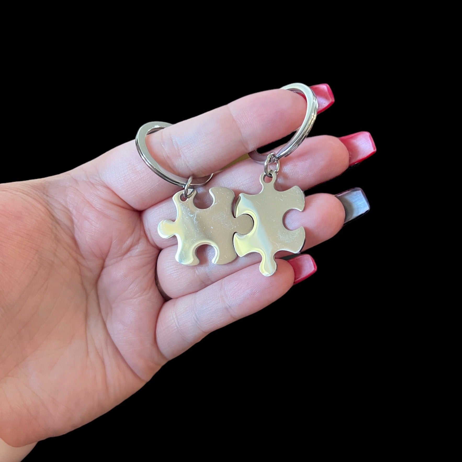 Puzzle Piece Keychains - Set of 2 – Riley Black Designs