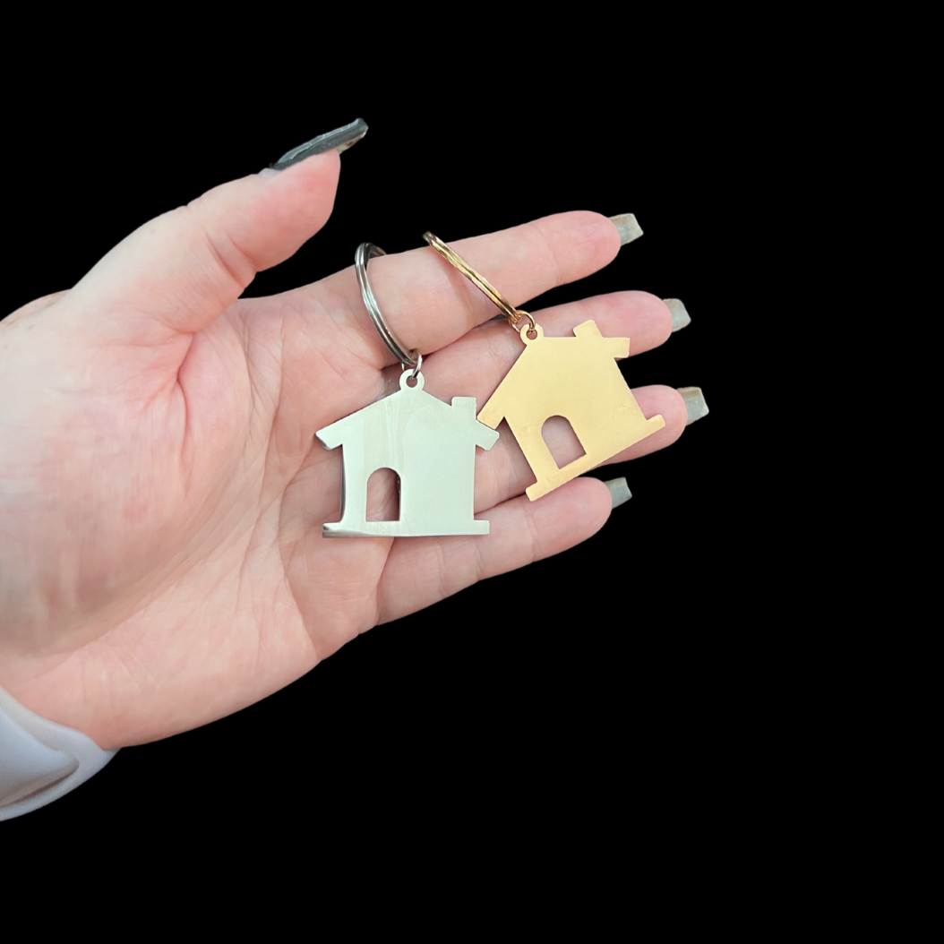 House Shape Keychain – Riley Black Designs