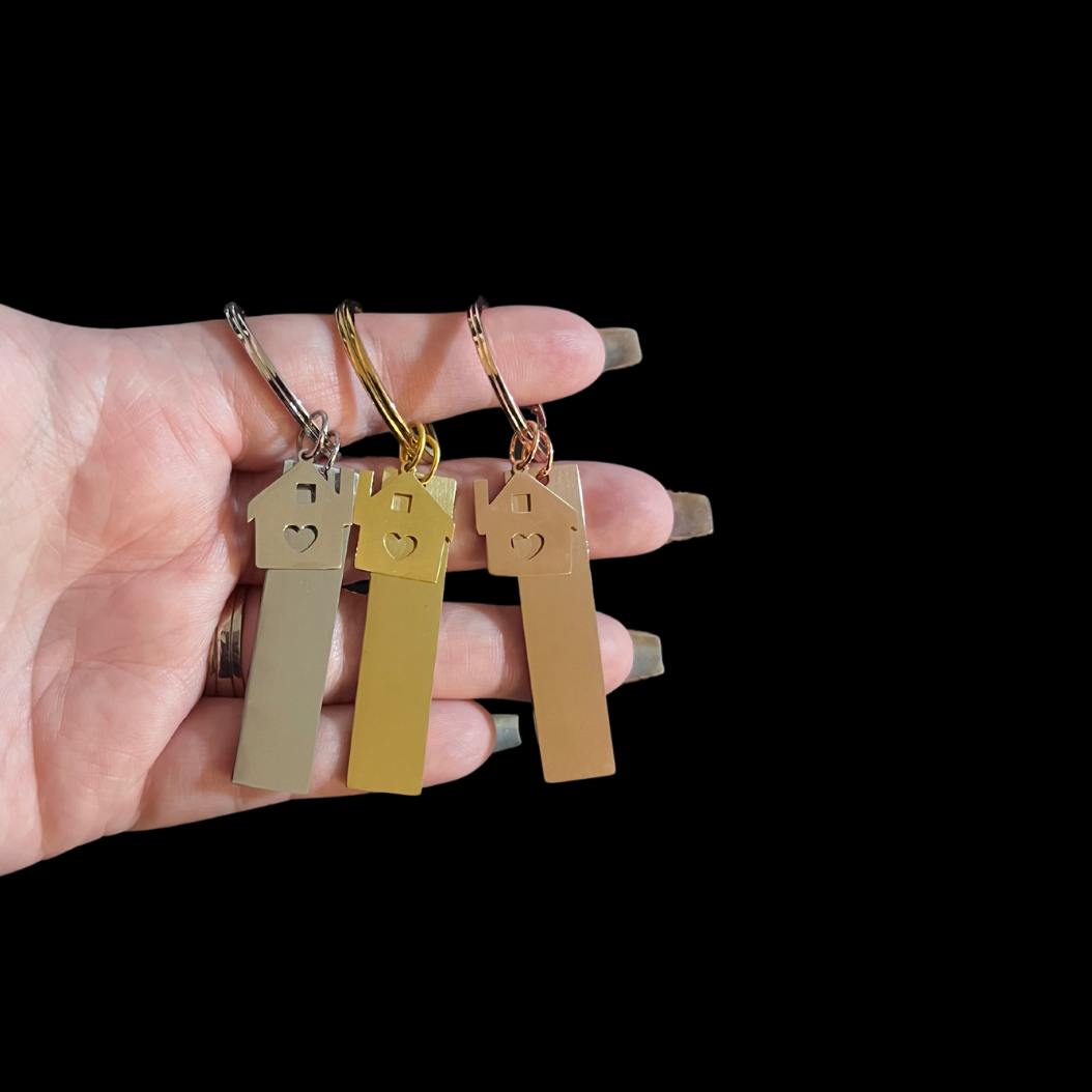 House & Bar Keychain – Riley Black Designs