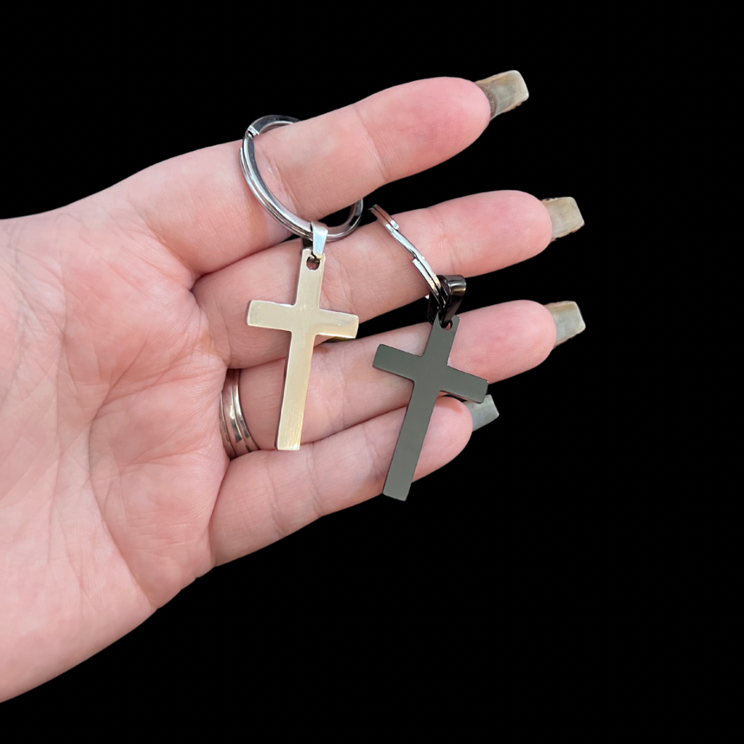 Cross Keychain – Riley Black Designs