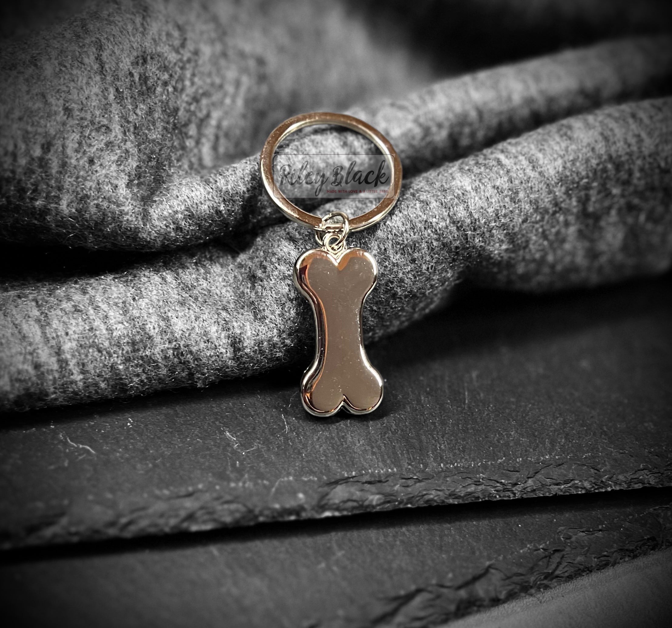 Dog Bone Keychains – Riley Black Designs