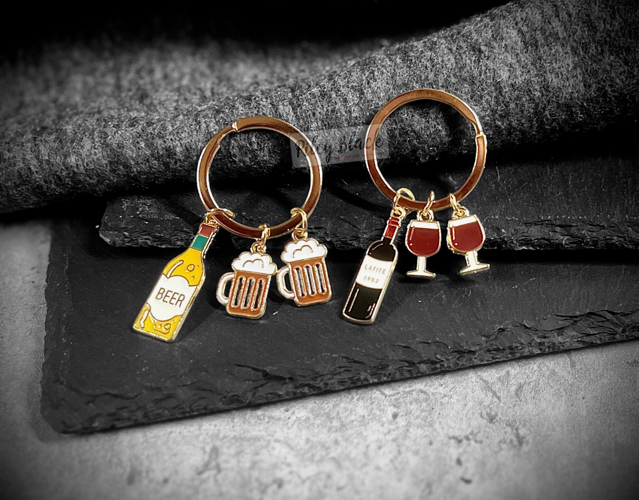 Adult Drinks Keychains – Riley Black Designs
