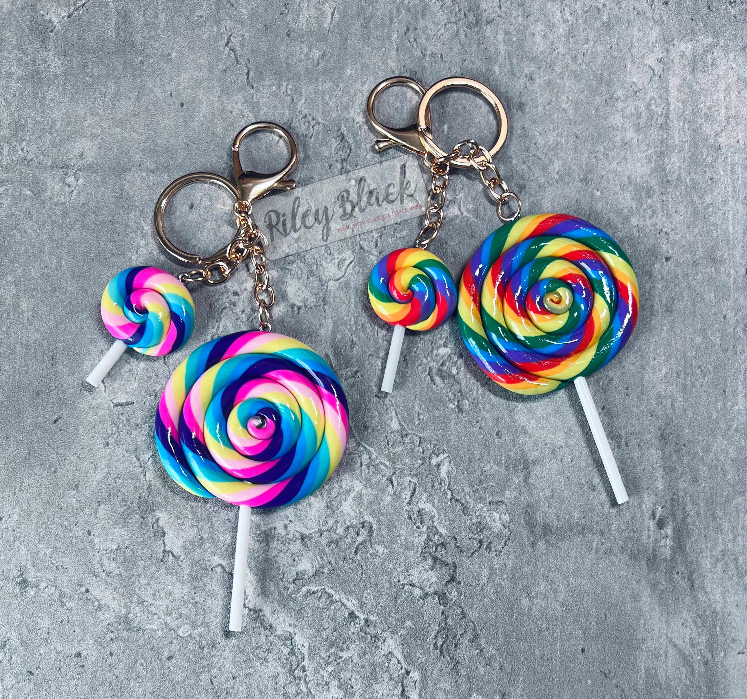 Lollipop Charm Keychains – Riley Black Designs